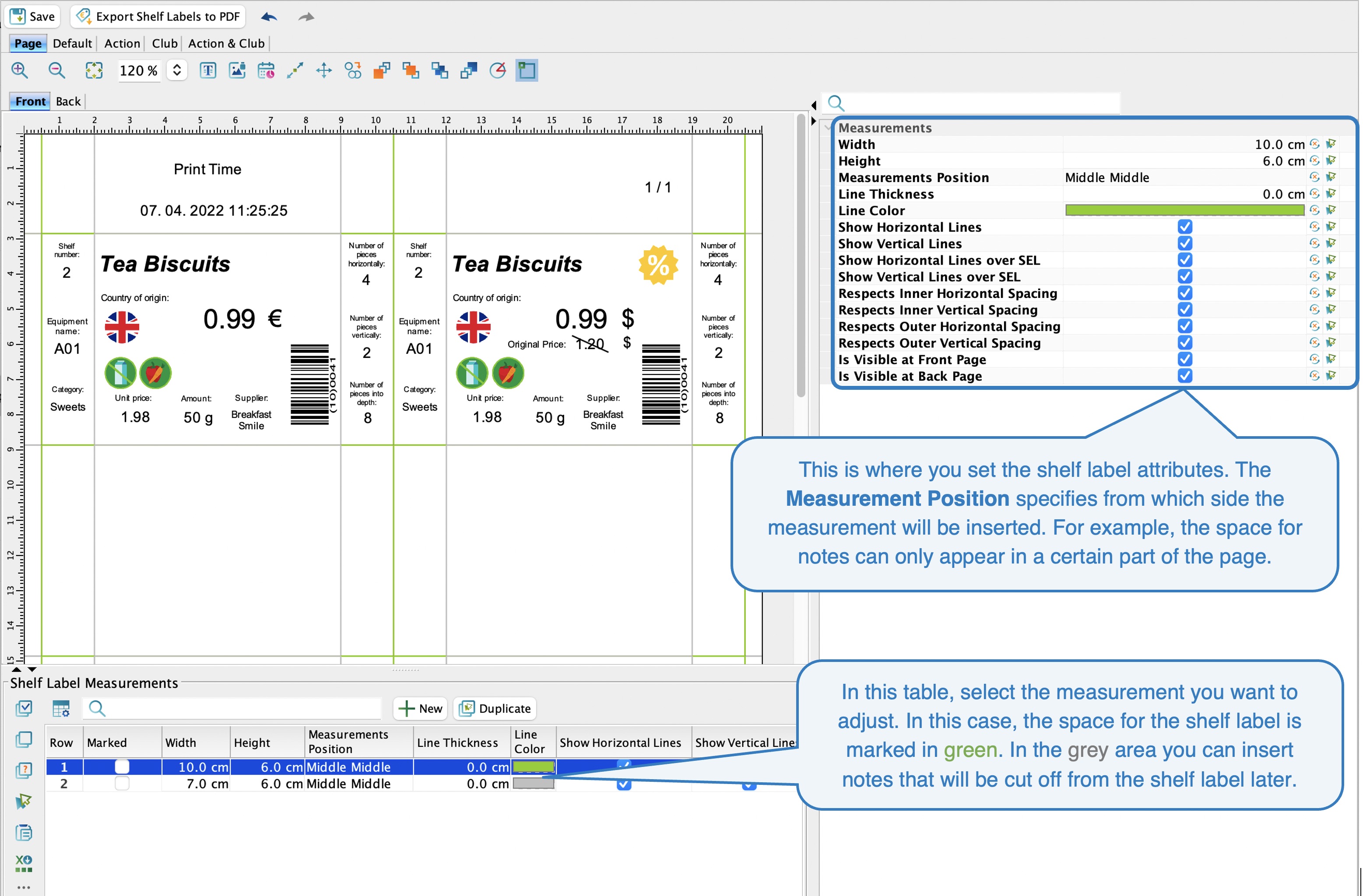 Shelf Labels Page | Manual | Quant - Intelligent Retail Platform