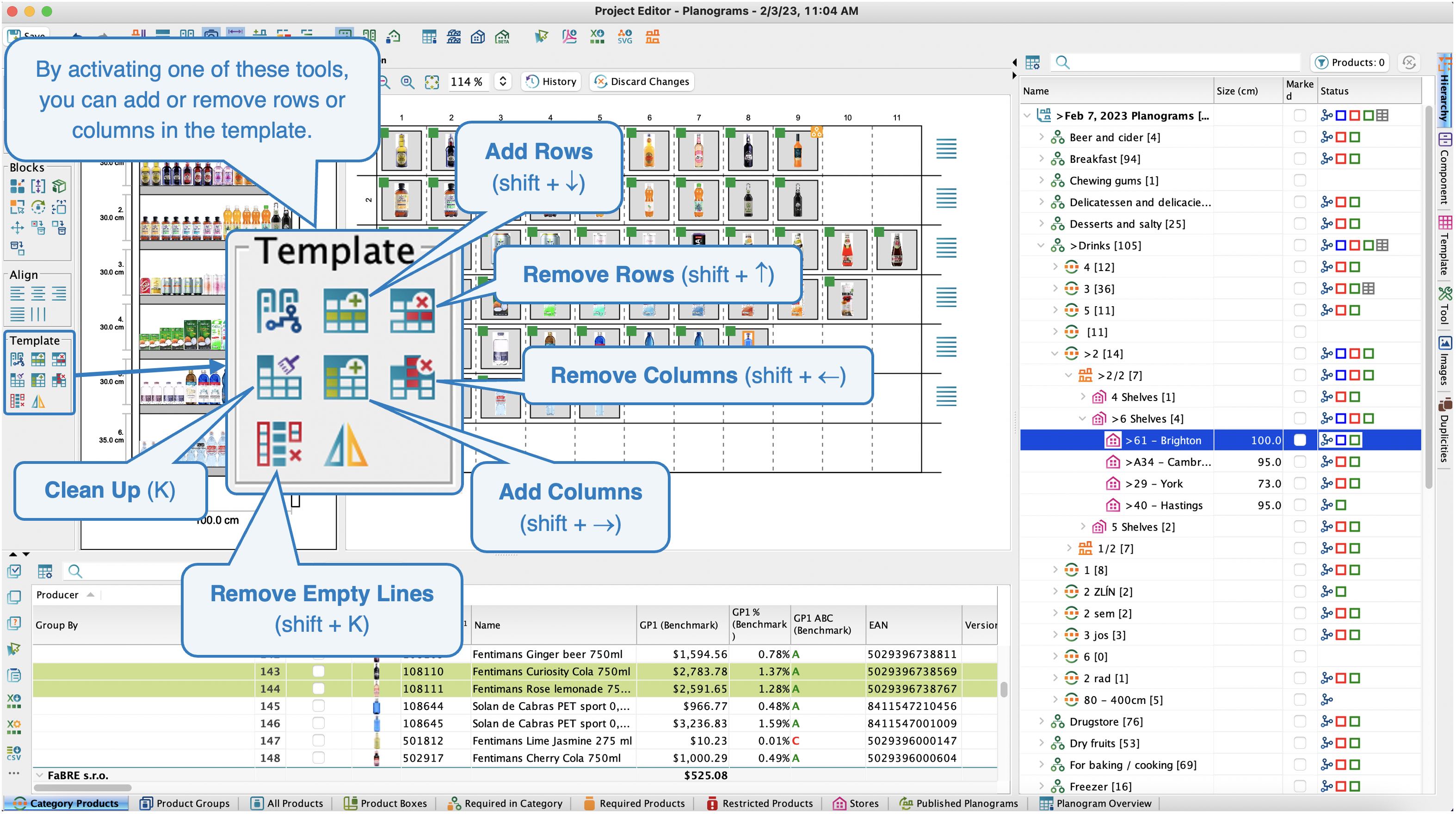 Planogram Template | Manual | Quant - Intelligent Retail Platform