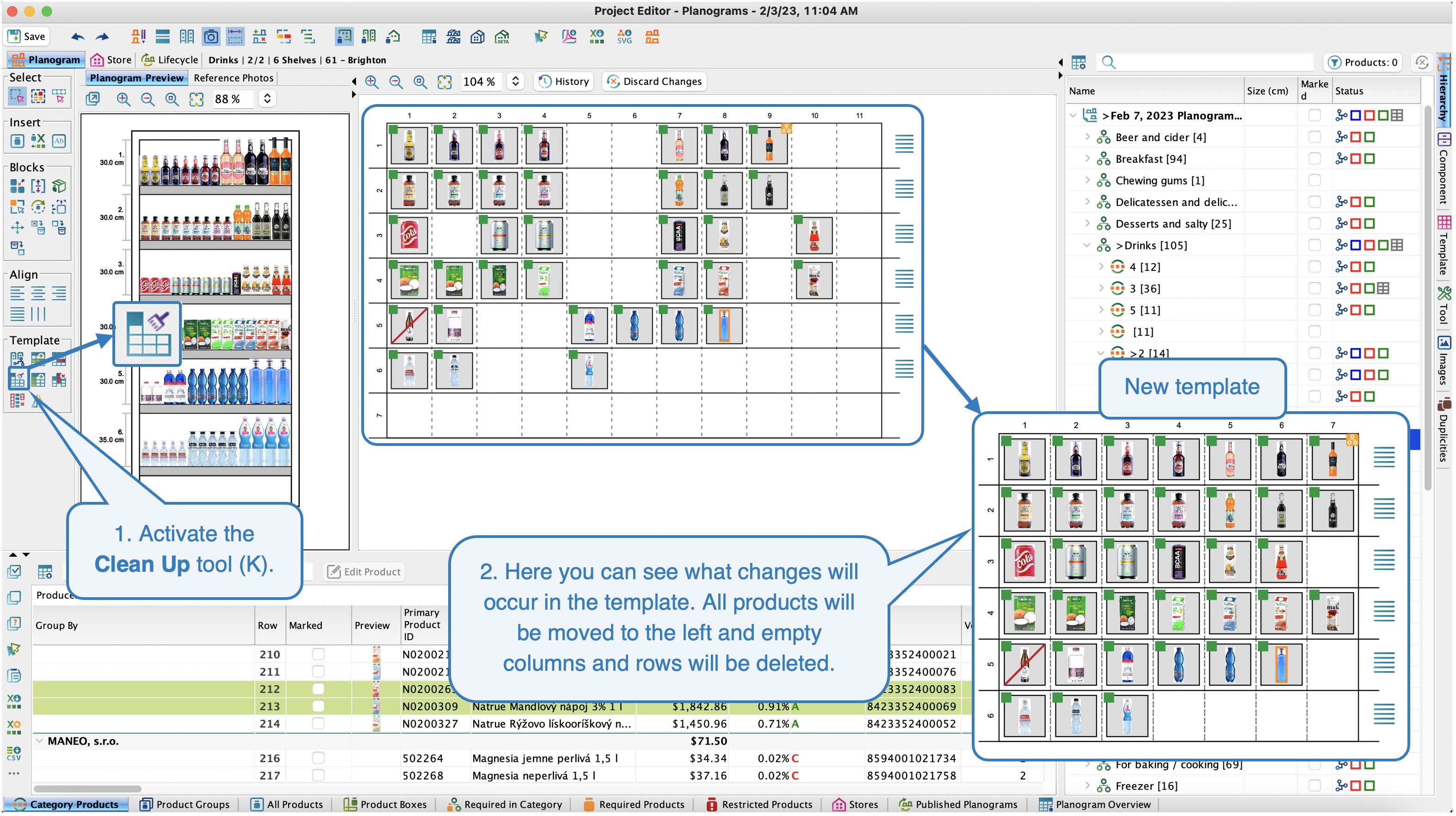 Planogram Template | Manual | Quant - Intelligent Retail Platform