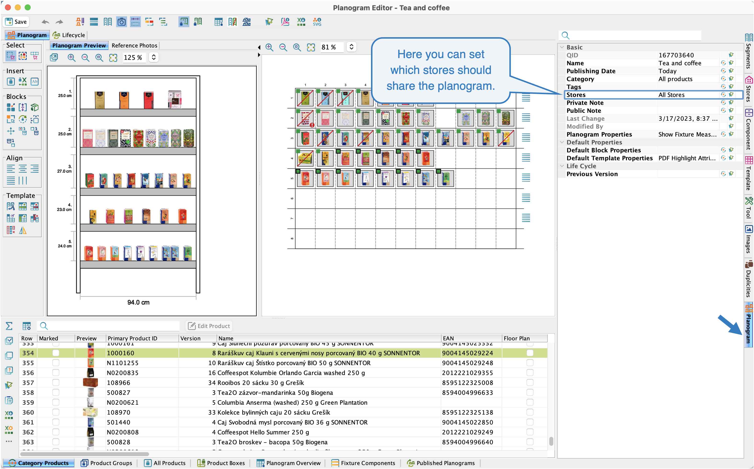 Store Specific Standalone Planograms with a Lifecycle | Manual | Quant ...