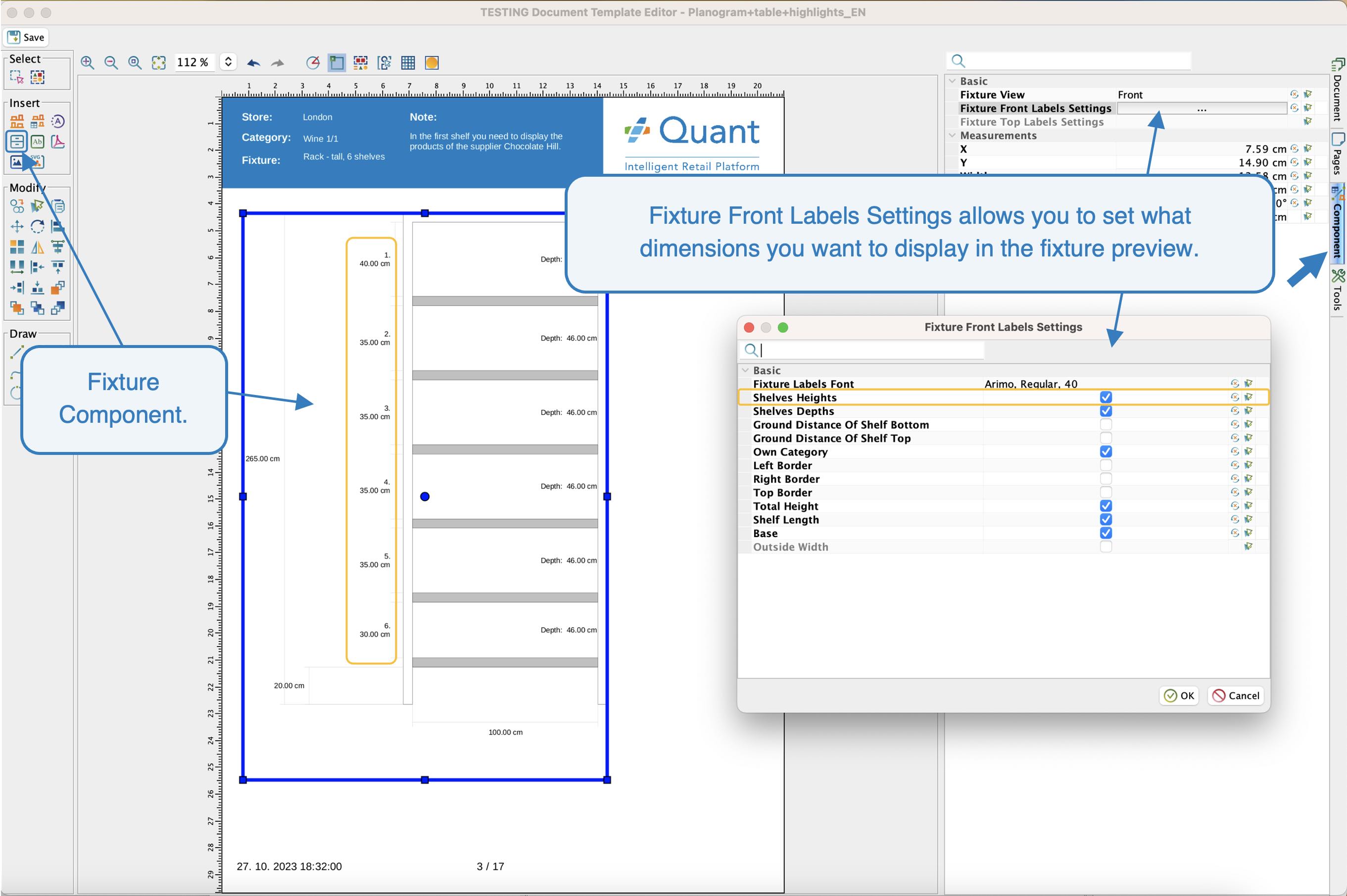 Fixture Component | Manual | Quant - Intelligent Retail Platform