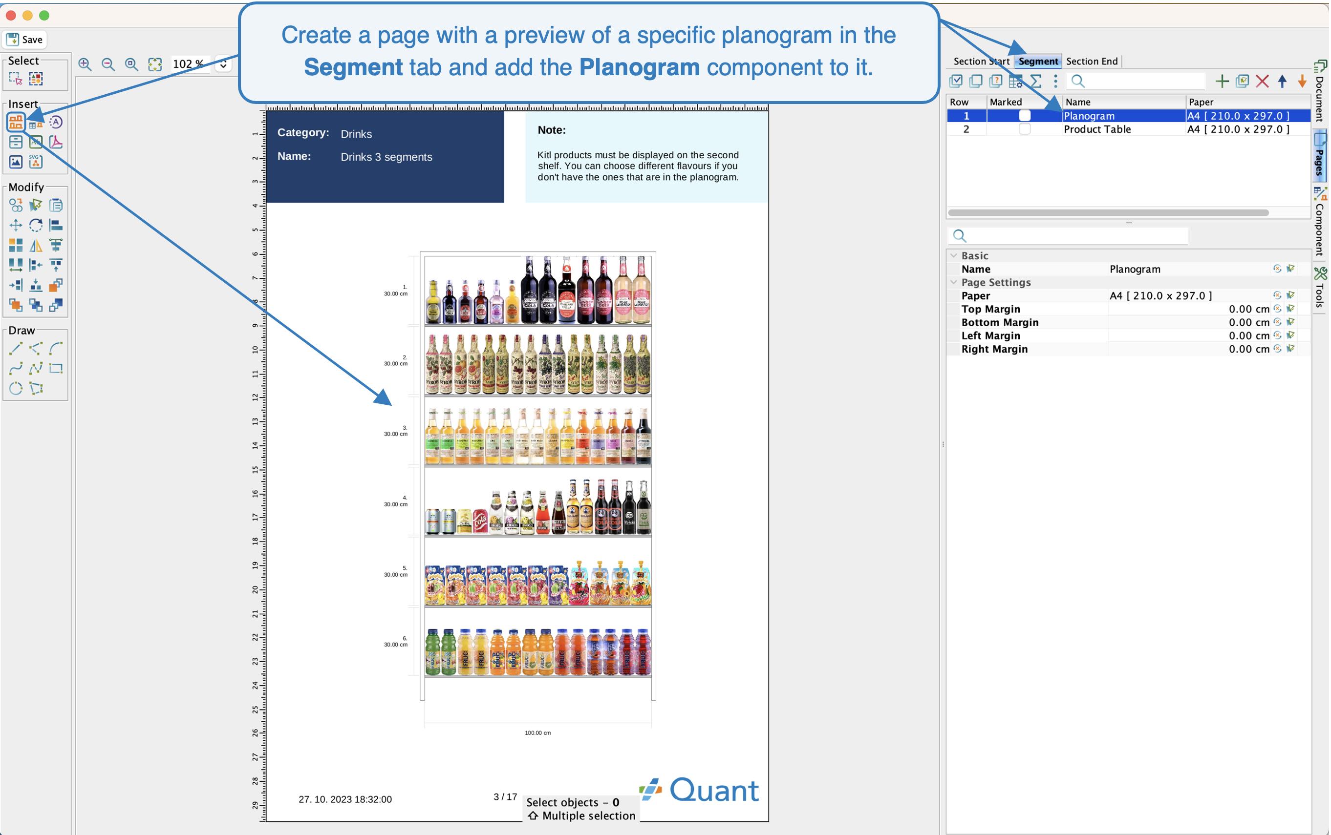 Standalone Planogram Document Template | Manual | Quant - Intelligent ...