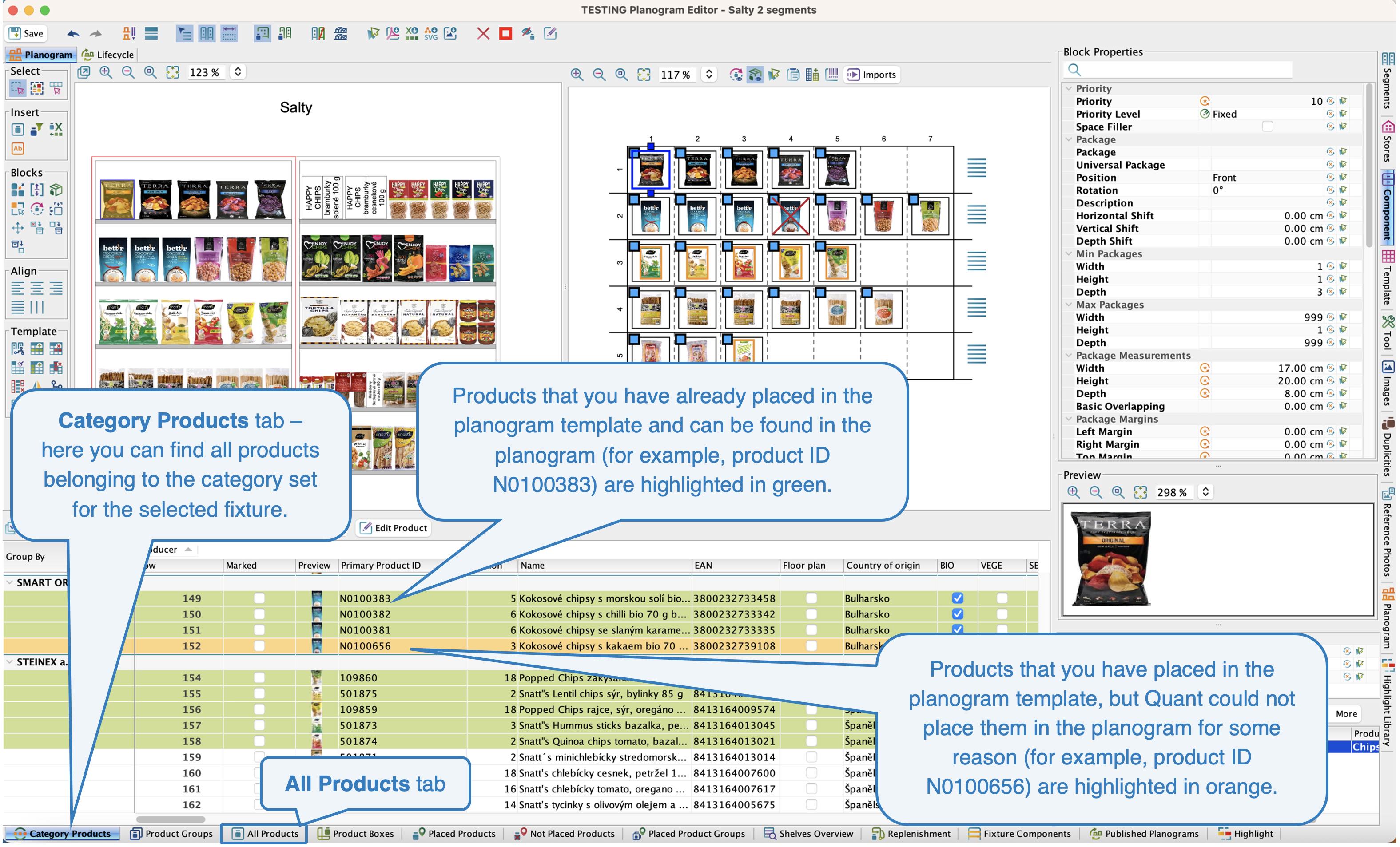 Planogram Editor Structure | Manual | Quant - Intelligent Retail Platform