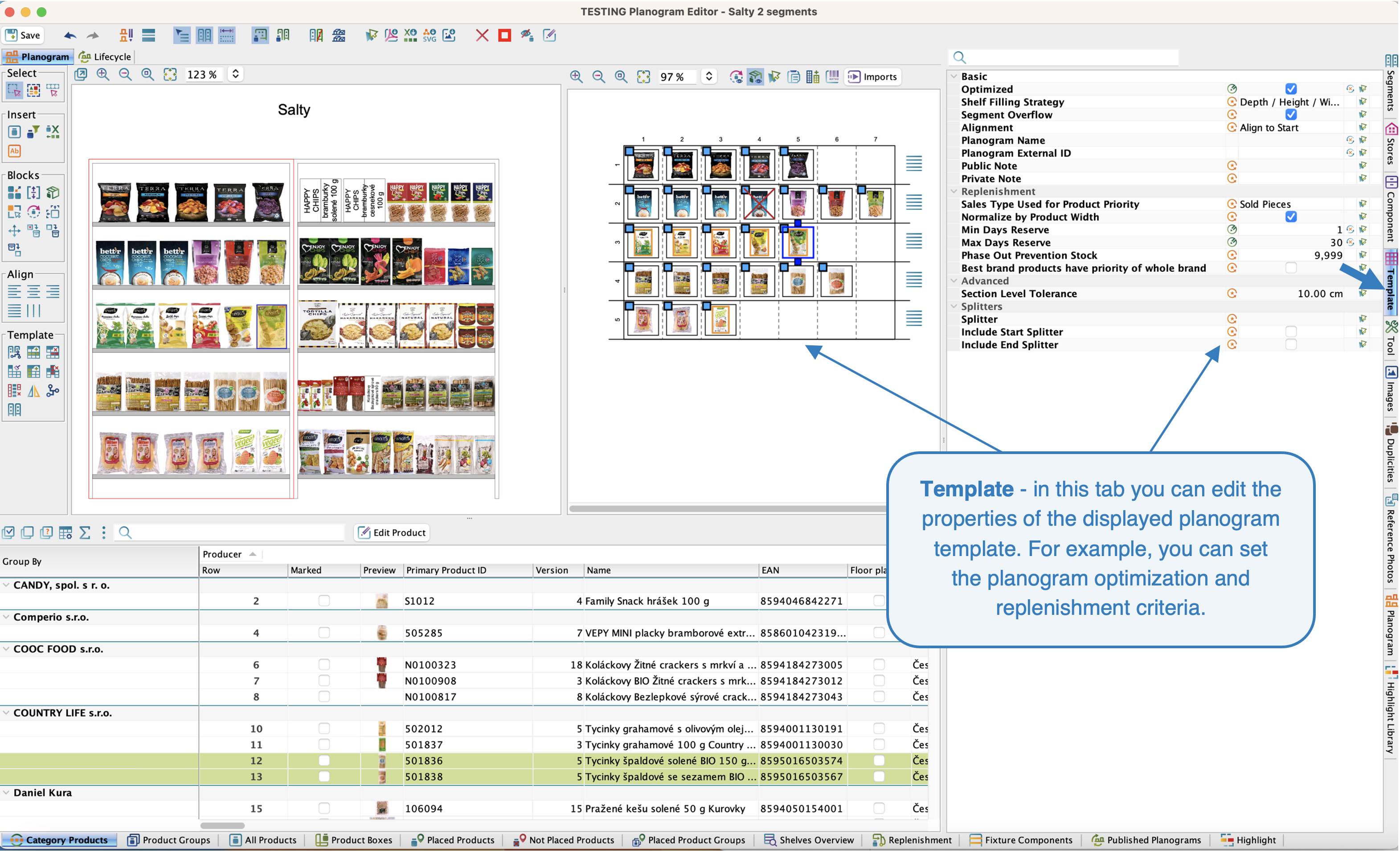 Planogram Editor Structure | Manual | Quant - Intelligent Retail Platform