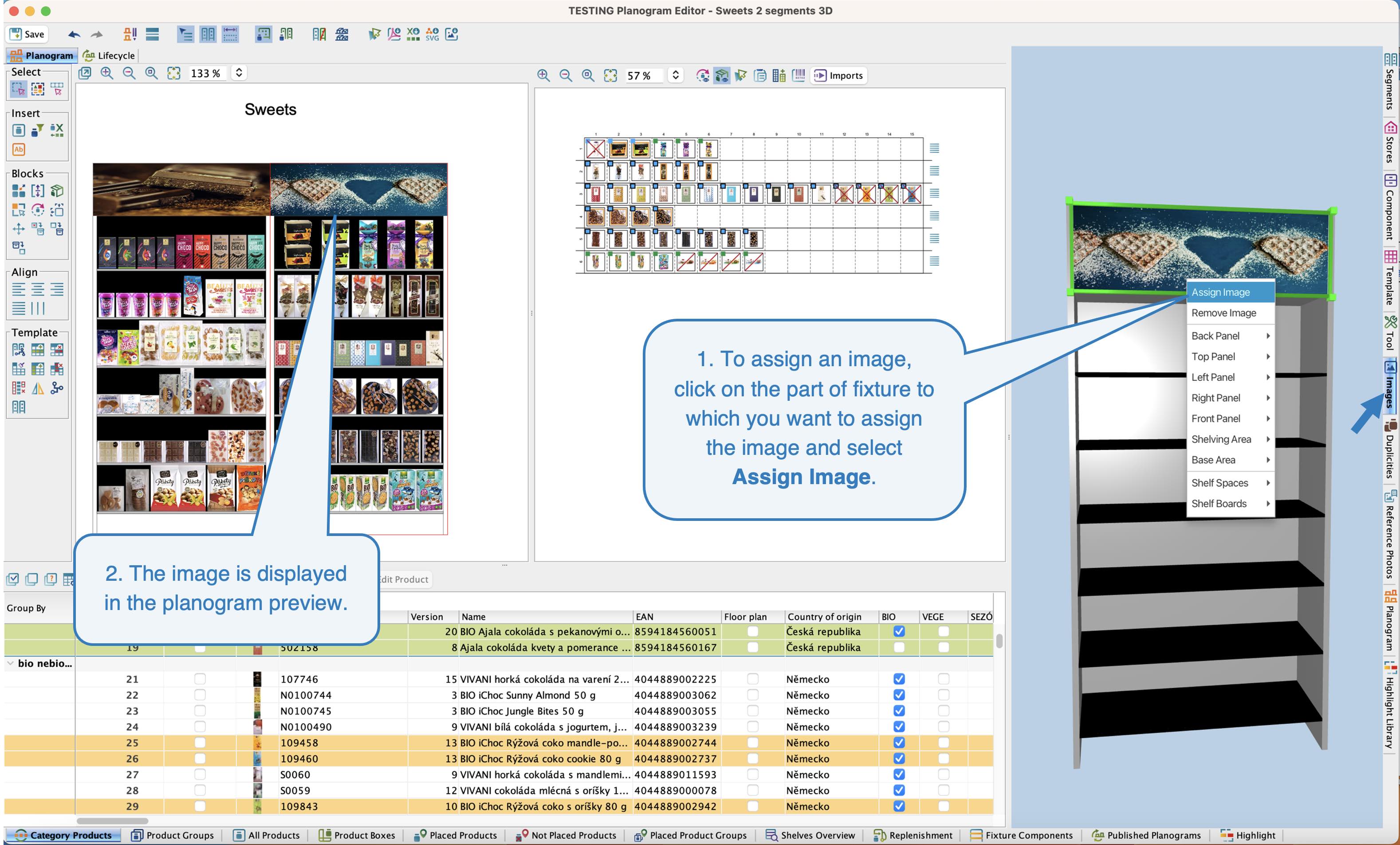 Planogram Editor Structure | Manual | Quant - Intelligent Retail Platform