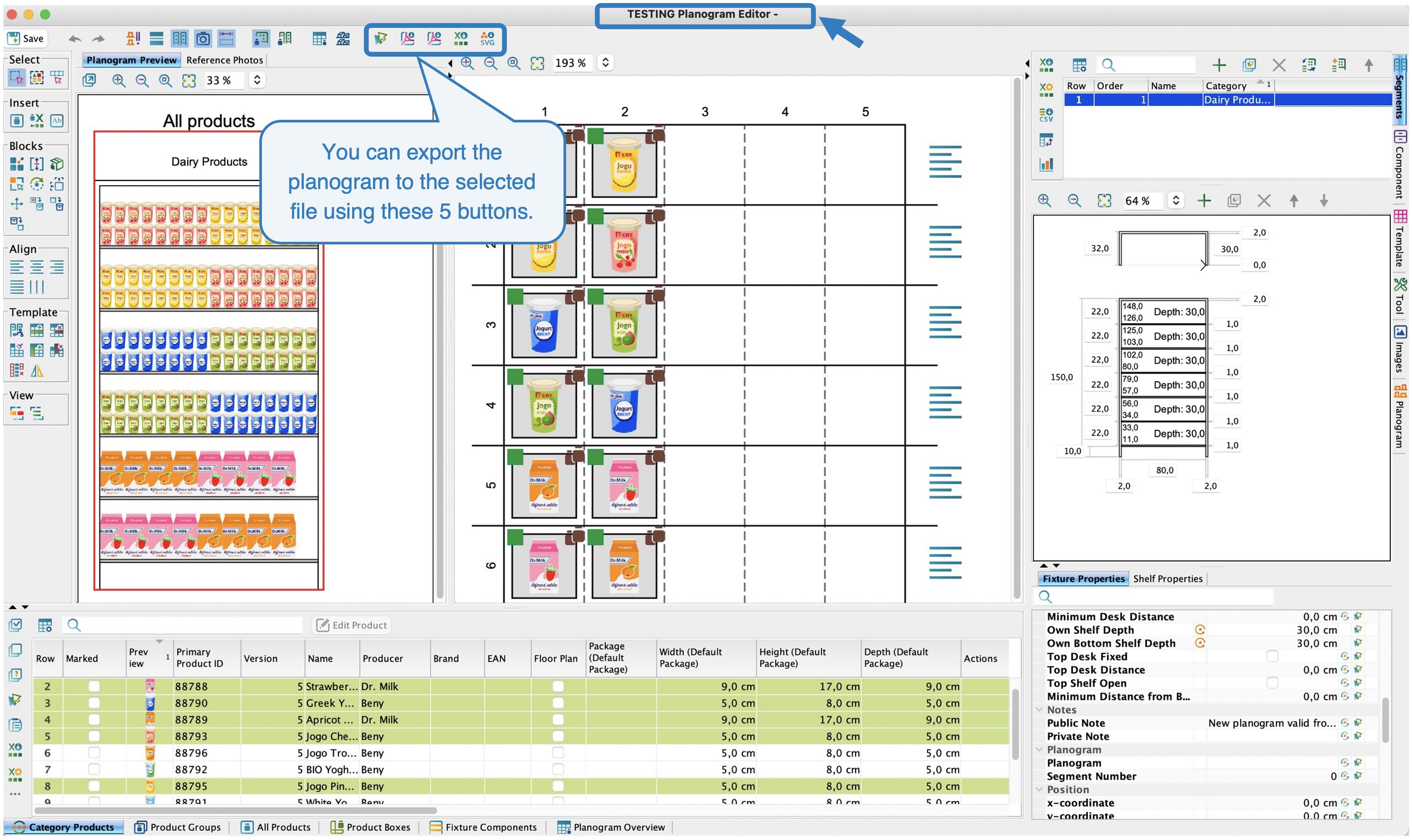 Planogram Export | Manual | Quant - Intelligent Retail Platform