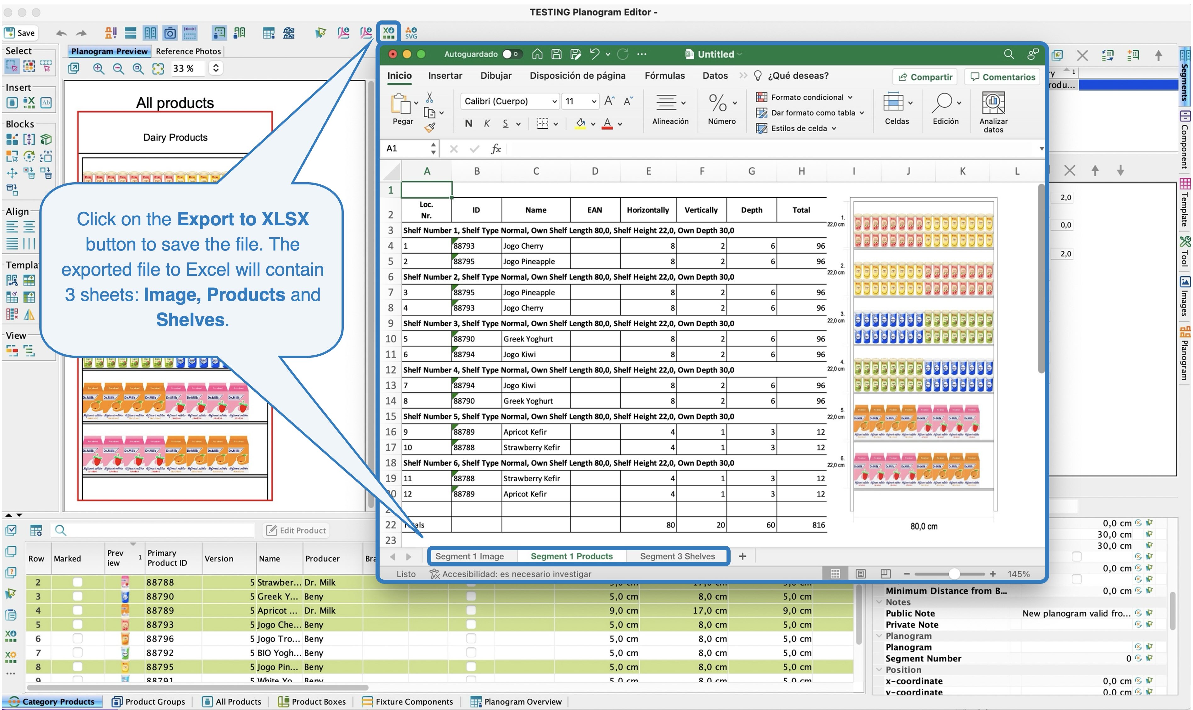 Planogram Export | Manual | Quant - Intelligent Retail Platform