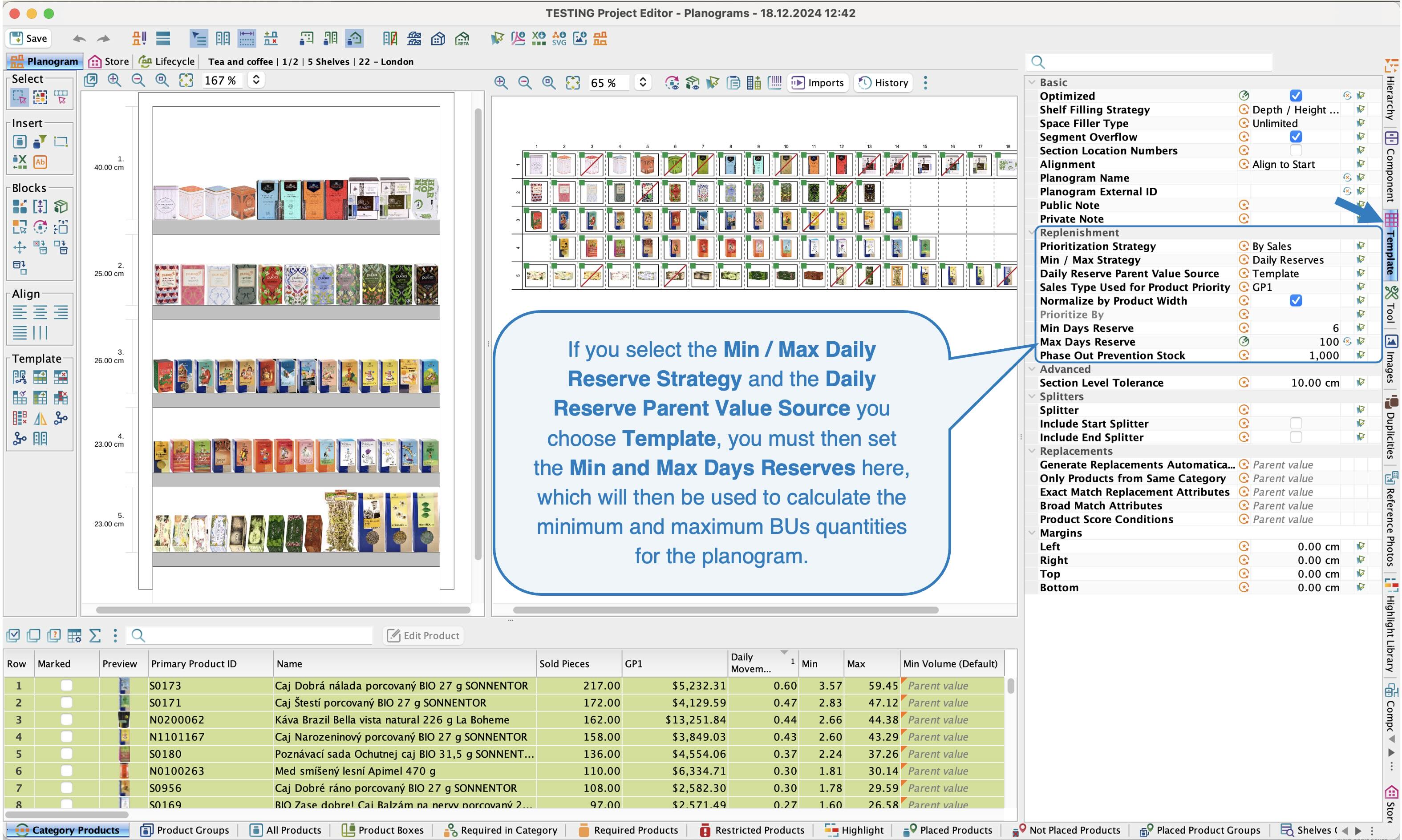 Min / Max Strategy: Days Reserves | Manual | Quant - Intelligent Retail ...