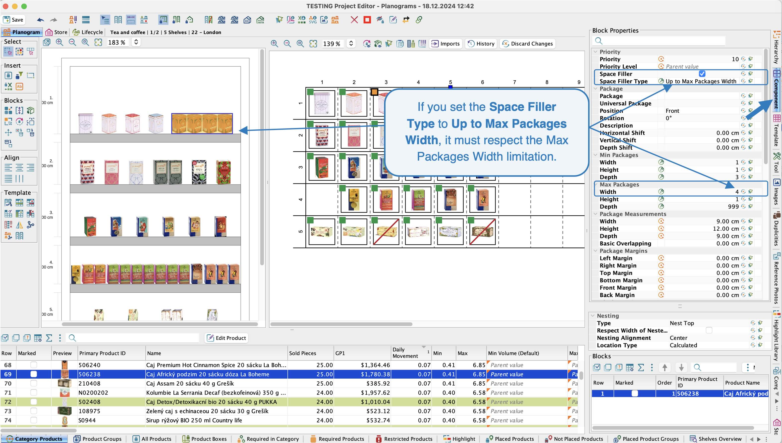 Filling Optimized Planogram with Products | Manual | Quant ...