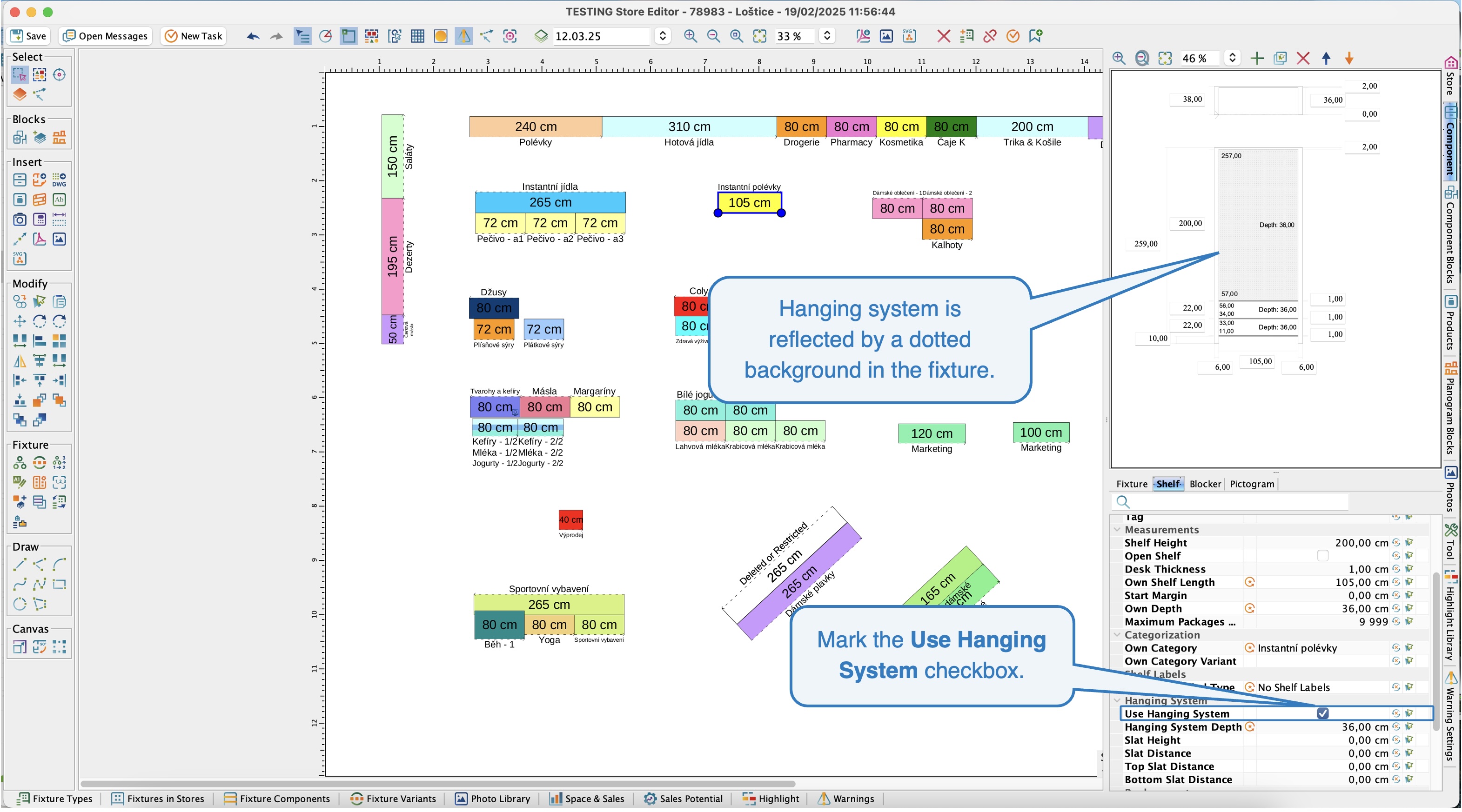 How to create a hanging system? | Manual | Quant - Intelligent Retail ...