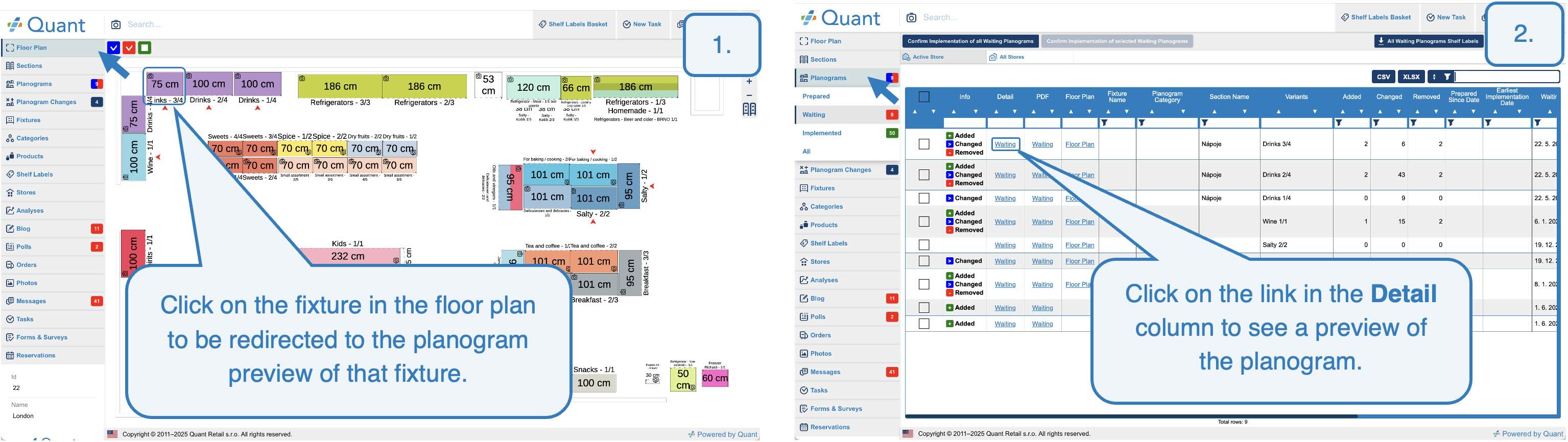 Planogram Detail | Manual | Quant - Intelligent Retail Platform