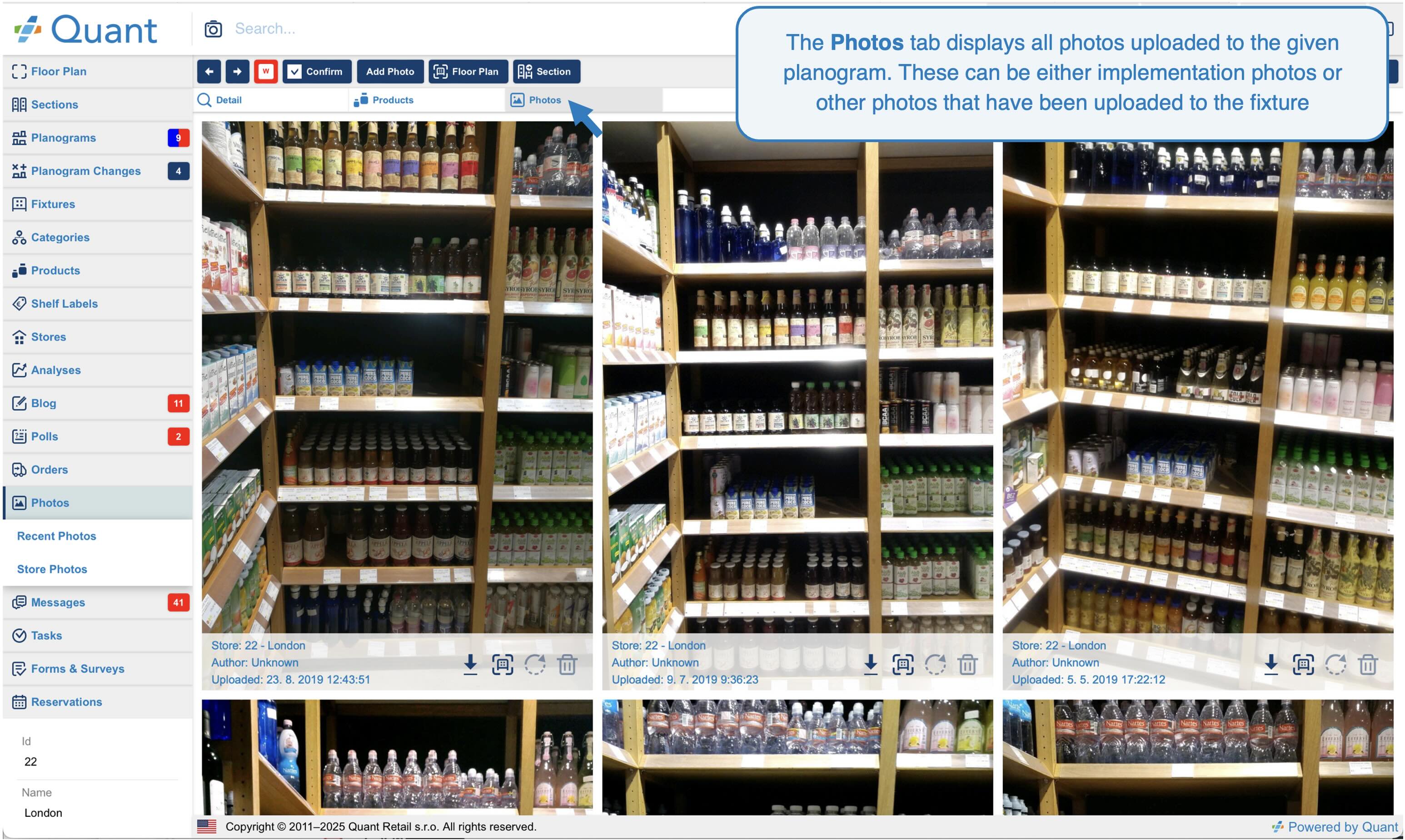 Planogram Detail | Manual | Quant - Intelligent Retail Platform