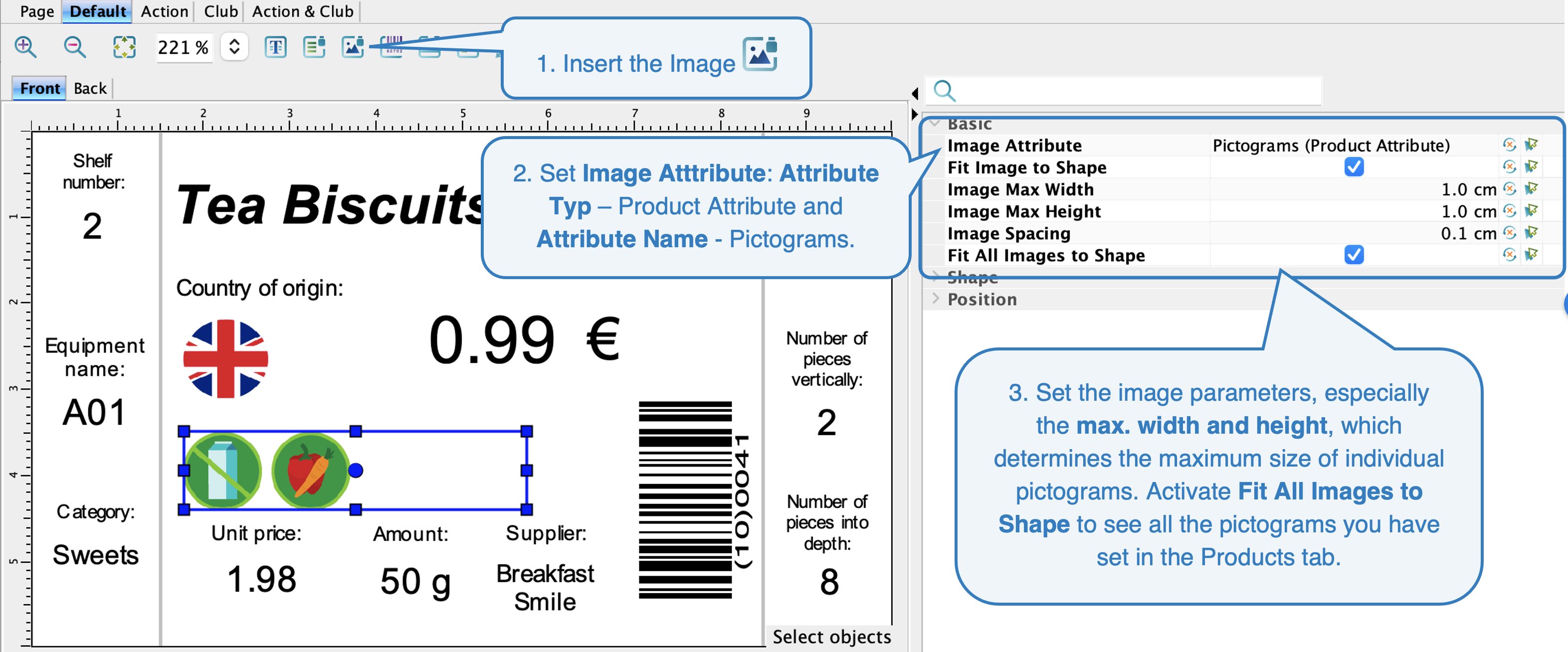 Pictograms on Shelf Labels | Manuel | Quant - Gestion intelligente du ...