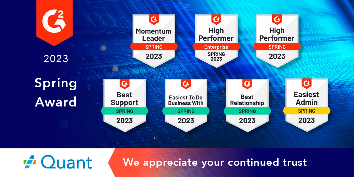 Quant has been recognized in the G2 spring reports | Blog | Quant ...